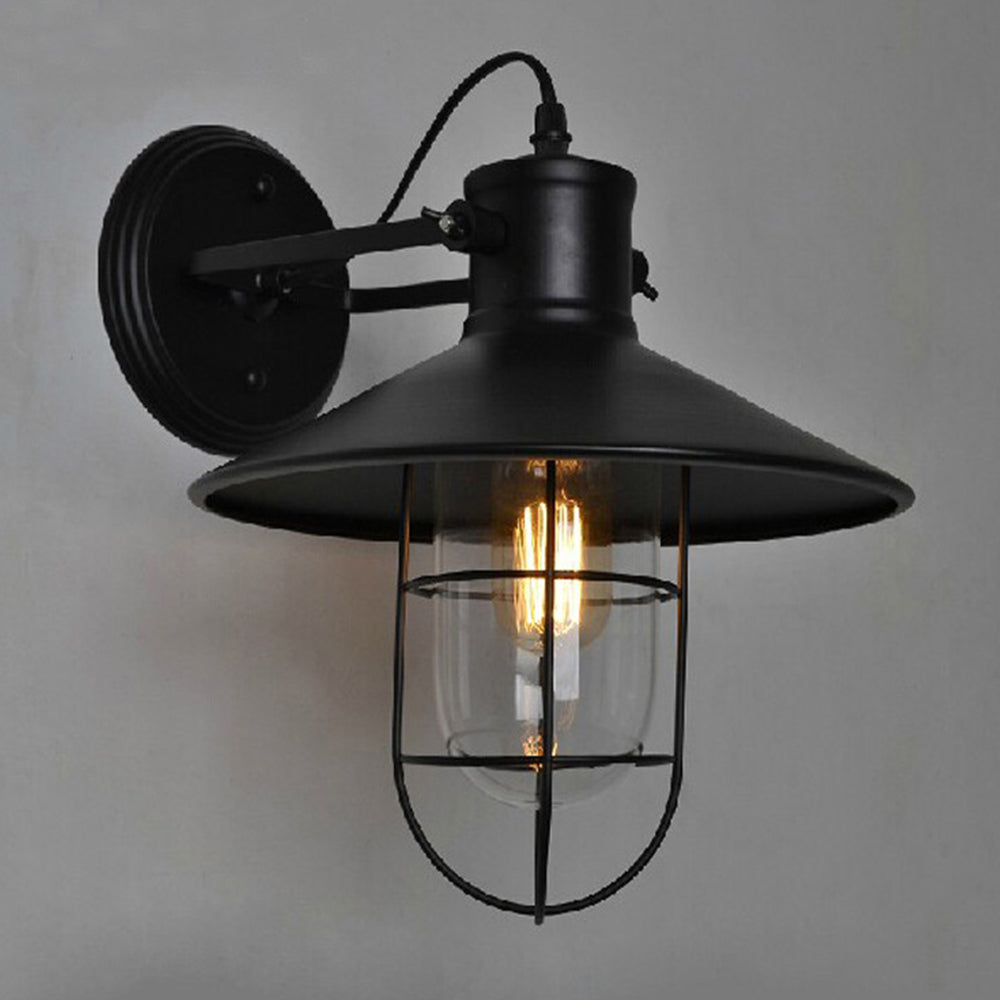 Vintage Industrial Black Wall Light